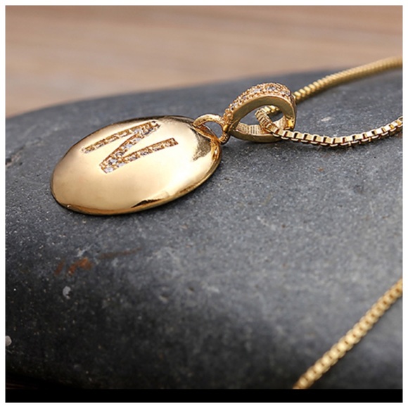 Jewelry | Dainty Crystal Initial Necklace | Poshmark